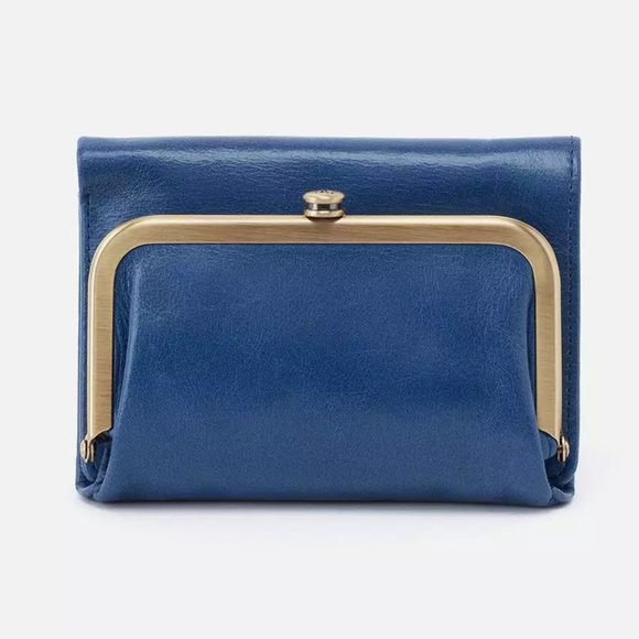 Bags | Nwt New Hobo Robin Wallet Atlantis Blue Leather Retired Rare ...
